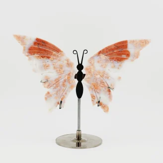 Peach Moon Stone Butterfly - Healing Stones
